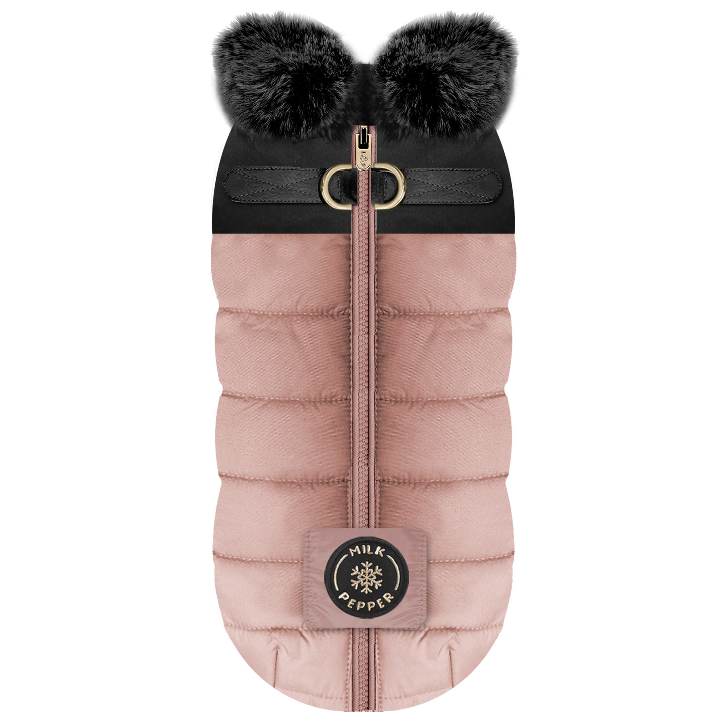 Milk&Pepper - Doudoune harnais Azelie bois de rose - L'univers Animalier